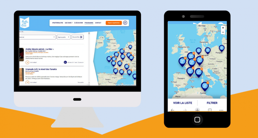 Au programme | La carte interactive | Partir en Livre