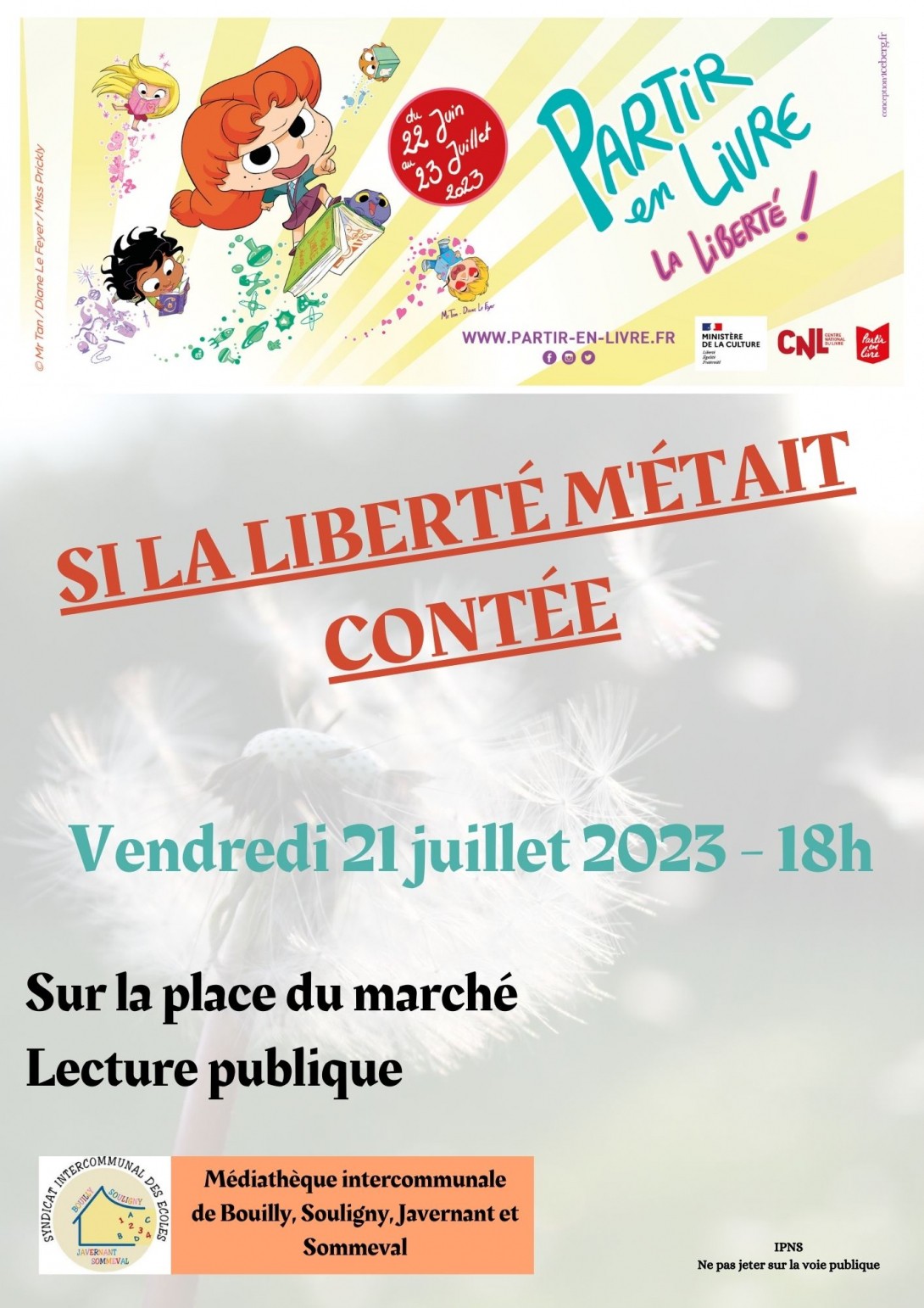 Si la Liberté m'était contée | Partir en Livre