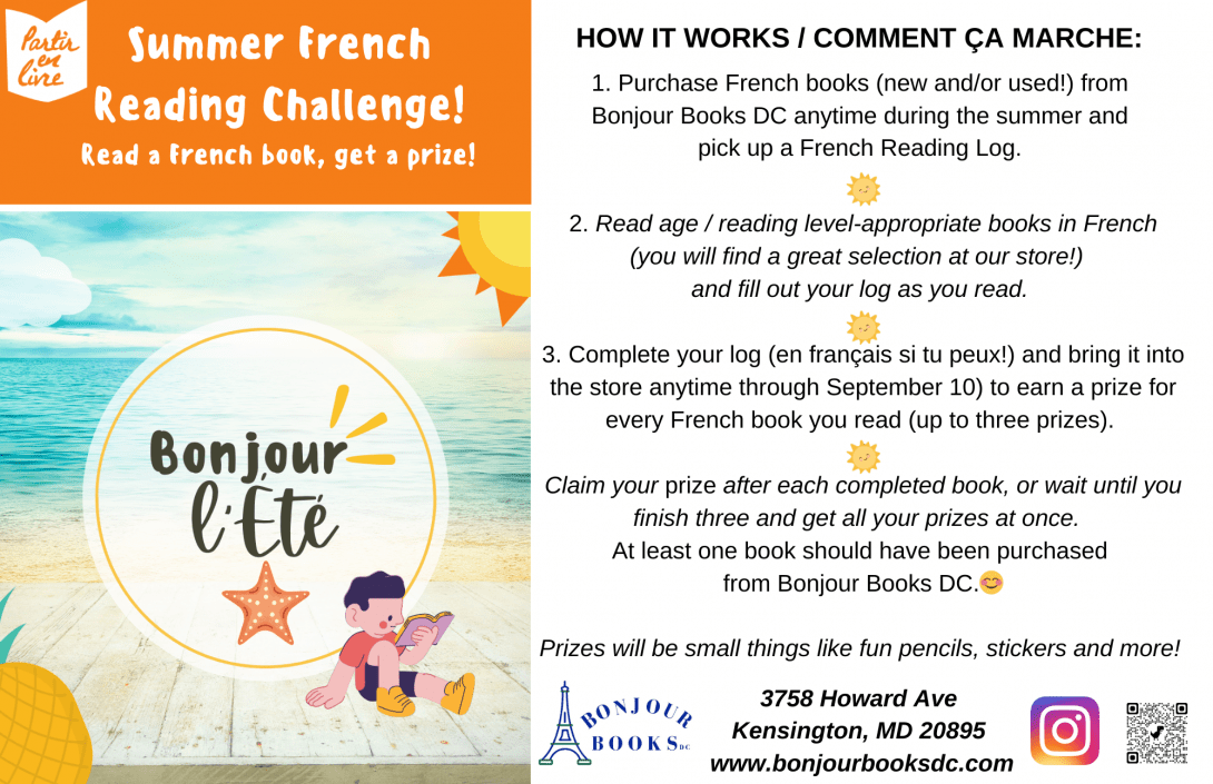 Bonjour été : summer french reading challenge ! | Partir en Livre